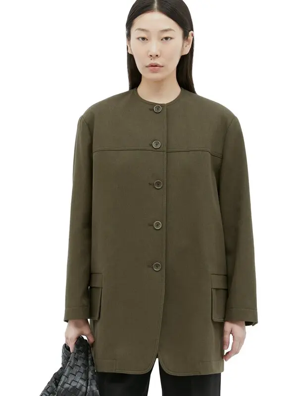 Max Mara Woven Jacket - Green