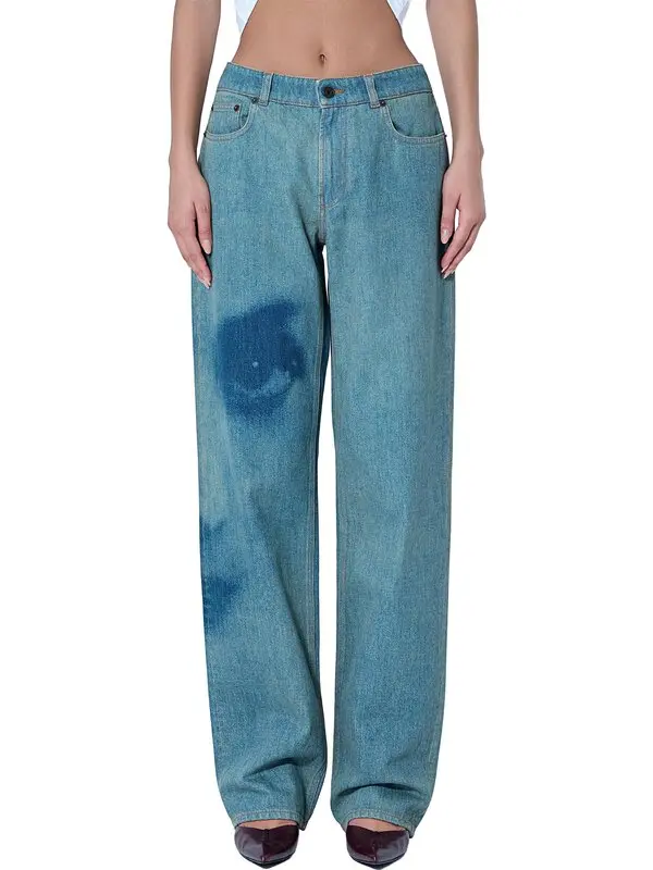 JEAN PAUL GAULTIER Wide-leg Denim Trousers - Blue