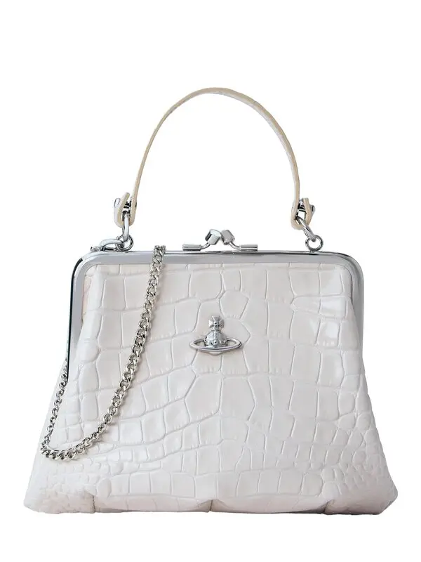 VIVIENNE WESTWOOD Granny Frame Purse - White