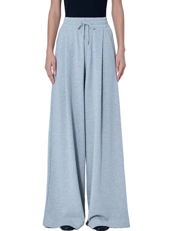 Dries Van Noten Wide-leg Drawstring Trousers - Gray