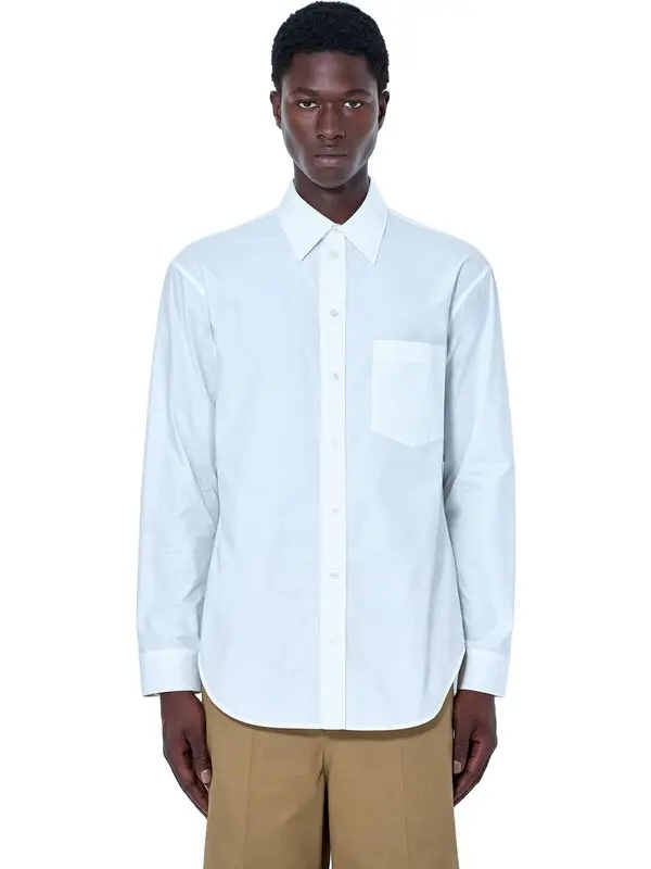 Balenciaga Cotton Poplin Shirt - White