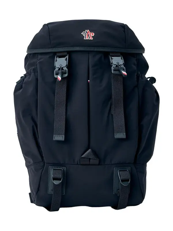 Moncler Leather-trim Backpack - Black