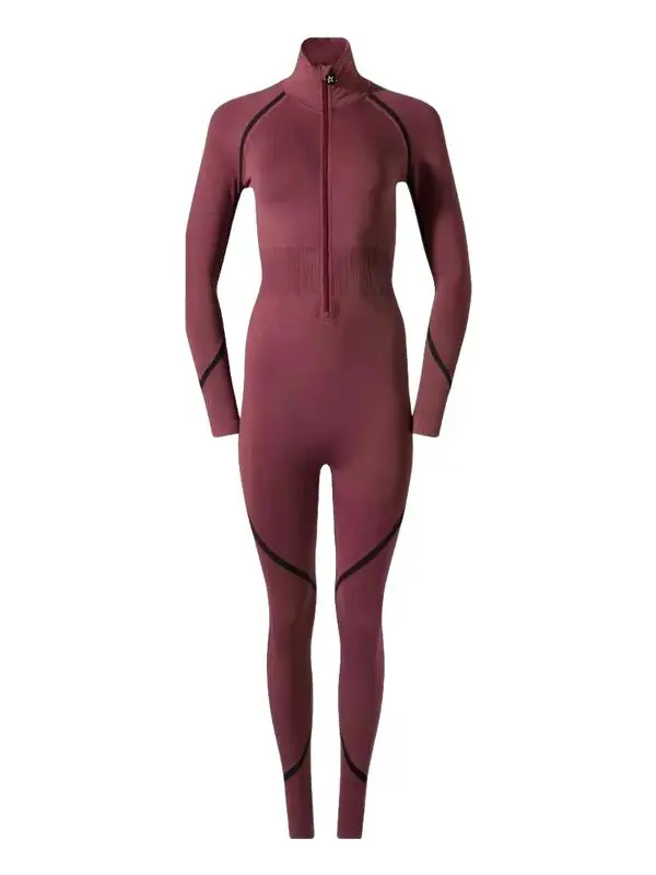 Perfect Moment Seamless Base-layer Jumpsuit - Red