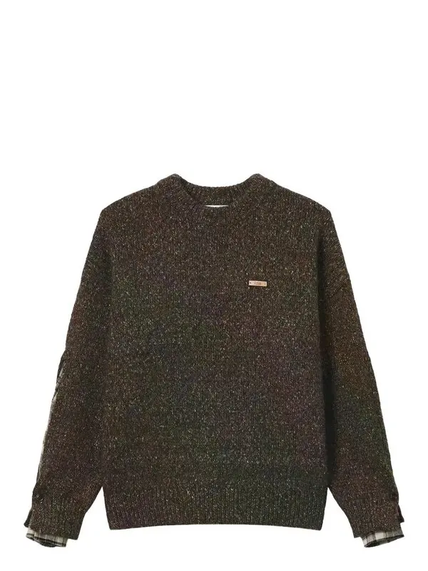 Izzue Marl-knit Sweater - Brown