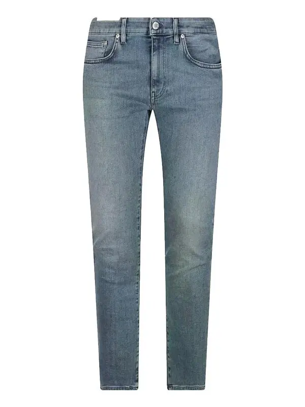 PT TORINO Faded-effect Whiskered Jeans - Blue
