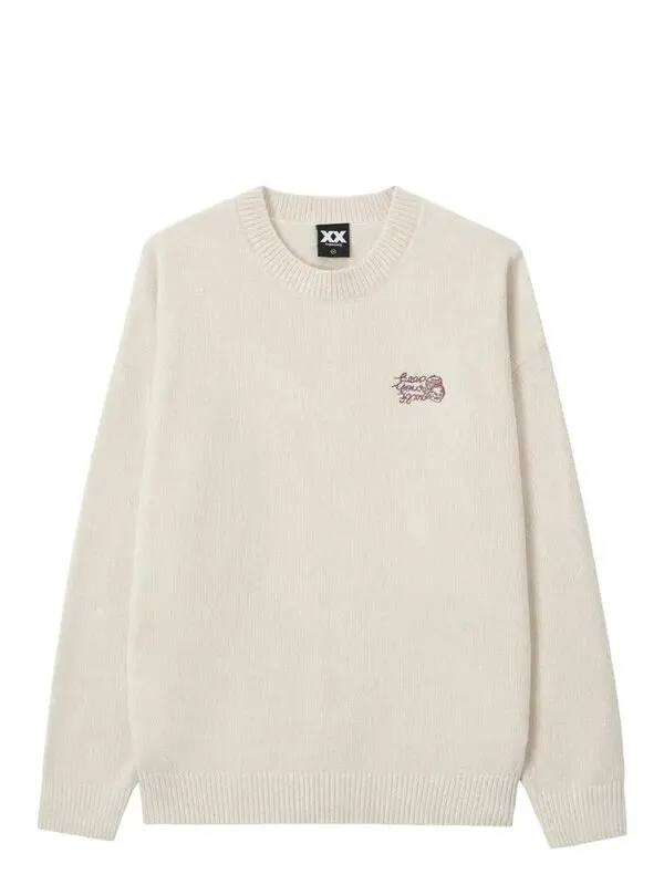FINGERCROXX Embroidered Logo-patch Sweater - Neutrals