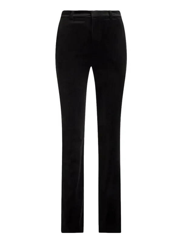 Ralph Lauren Korette Velvet-effect Trousers - Black