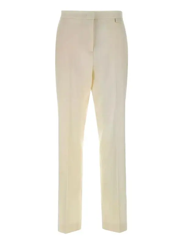 Fabiana Filippi Diamond-thread Tab-detail Trousers - Neutrals