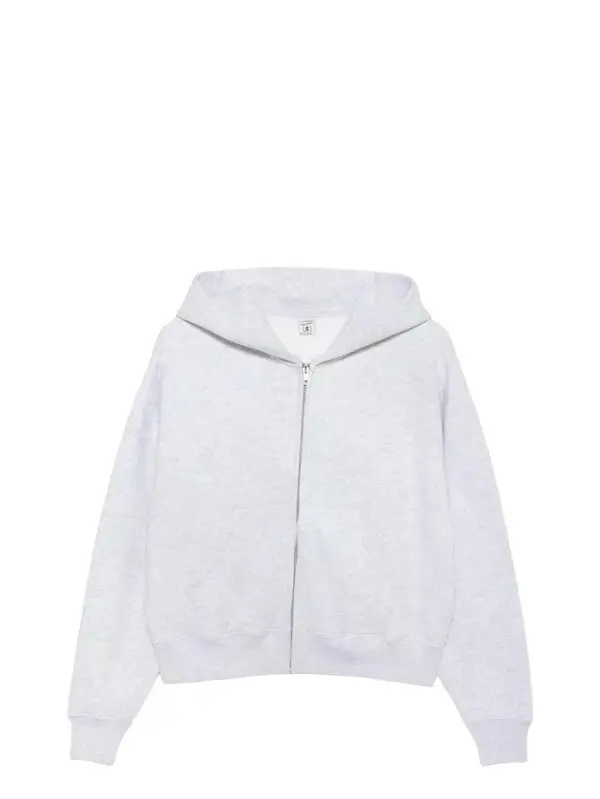 Sporty & Rich Zip-up Hoodie - Grey