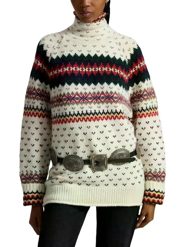 Polo Ralph Lauren Fair Isle Roll-neck Sweater - Neutrals