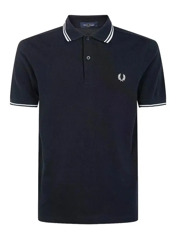 Fred Perry Twin-tipped Polo Shirt - Blue