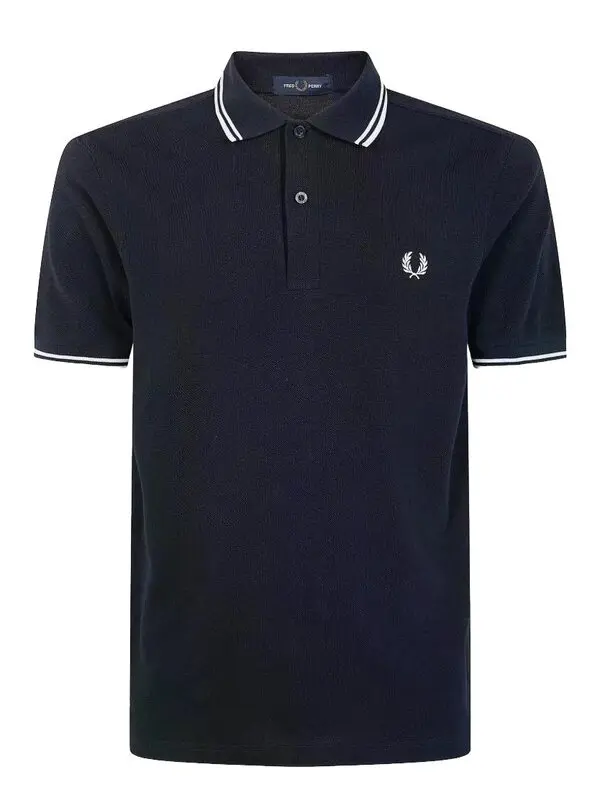 Fred Perry Twin-tipped Polo Shirt - Blue