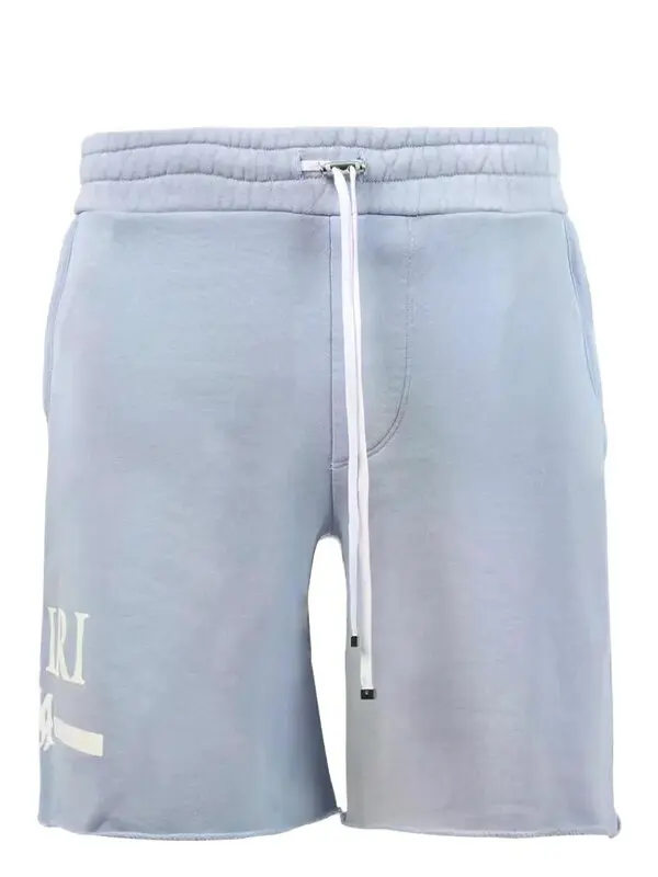 Amiri Logo Drawstring Shorts - Blue