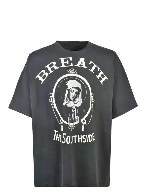 BREATH Graphic-print T-shirt - Grey
