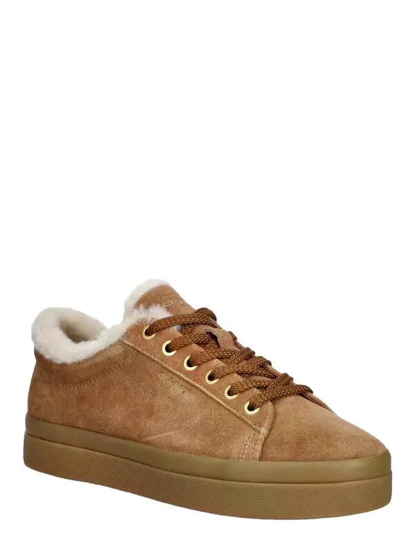Gant Shearling-lined Suede Sneakers - Brown