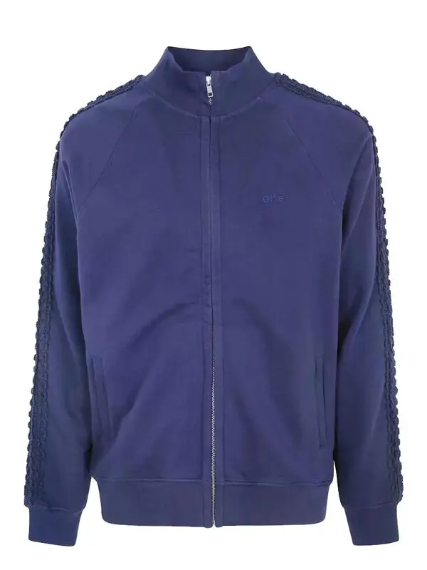 ARTE ANTWERP Logo-embroidered Zip-fastening Jacket - Blue