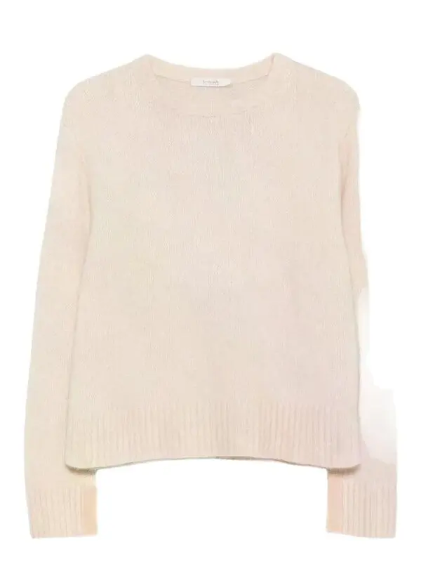 Kristensen Du Nord Ribbed-trim Crew-neck Sweater - Neutrals