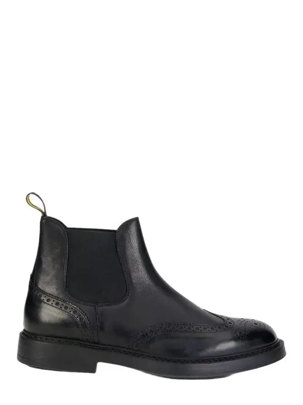 DOUCAL'S Leather Chelsea Boots - Black