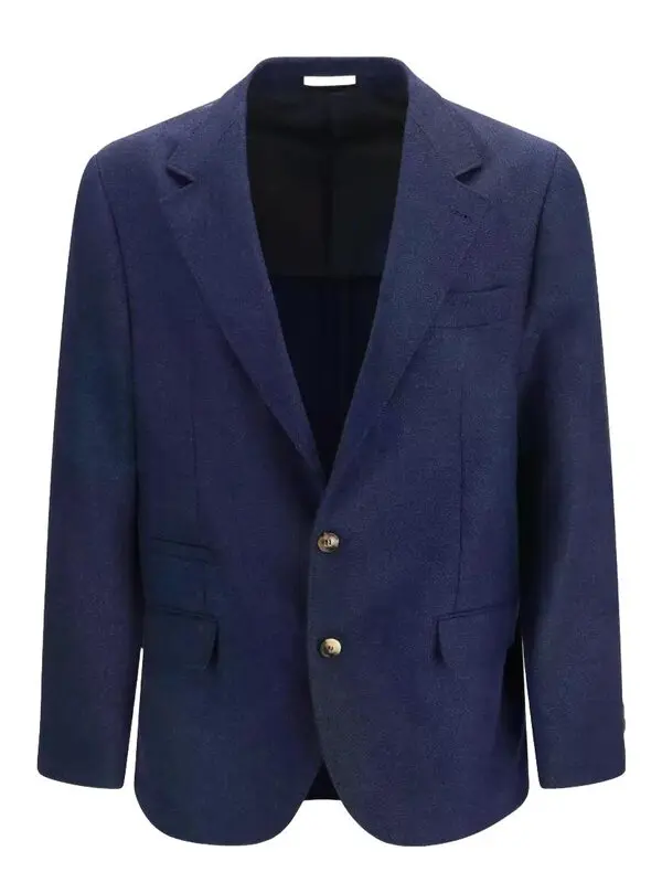 Brunello Cucinelli Notched-lapel Single-breasted Jacket - Blue