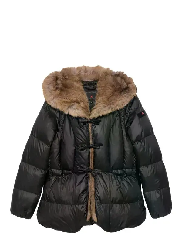 Peuterey Vertis Faux-fur Trim Puffer Jacket - Black