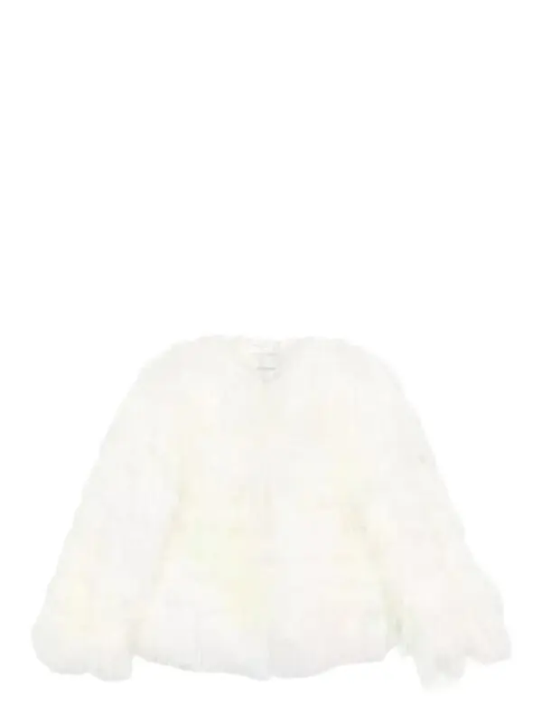 Ermanno Scervino Round-neck Faux-fur Jacket - White