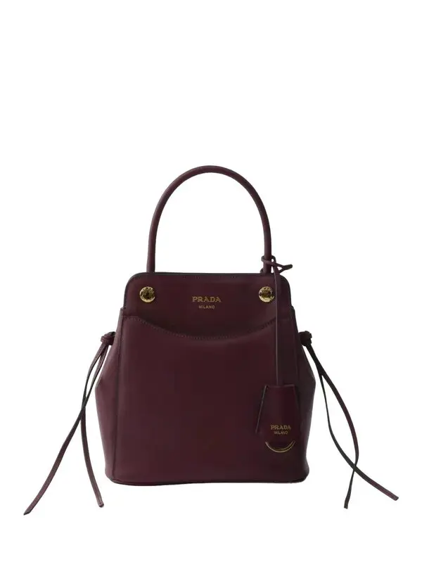 Prada Carry Leather Mini Handbag - Red