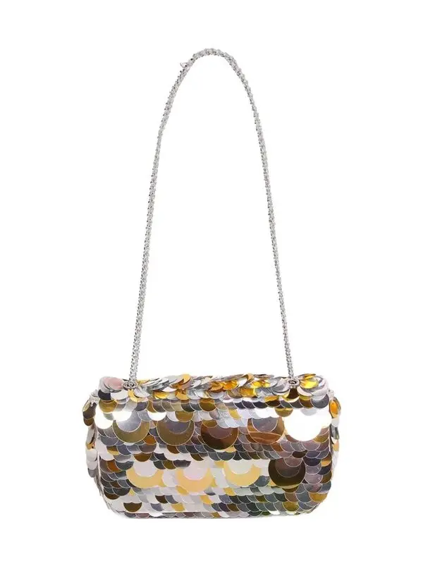 Rabanne Sequin-embellished Chain-strap Shoulder Bag - Silver