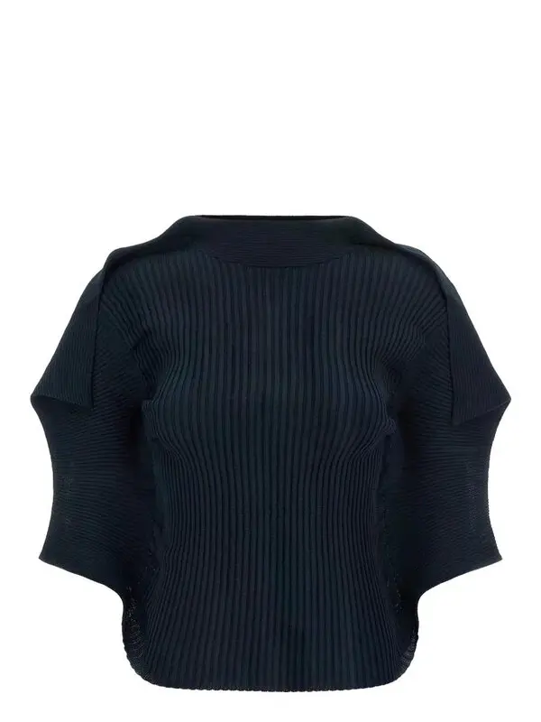 Issey Miyake Prance Sculptural-sleeve Top - Blue