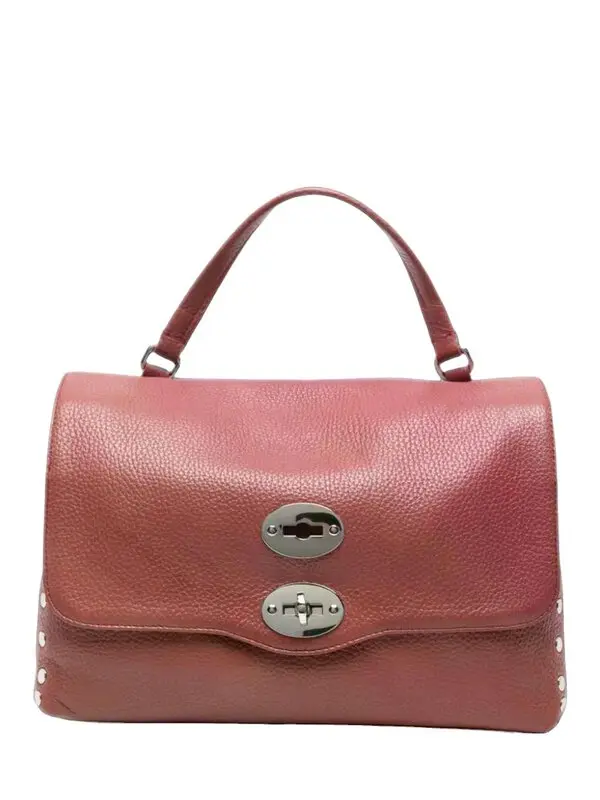 ZANELLATO Postina Daily Studded Leather Tote Bag - Red