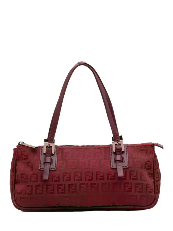 Fendi 20th Century Zucchino Canvas Handbag - Red