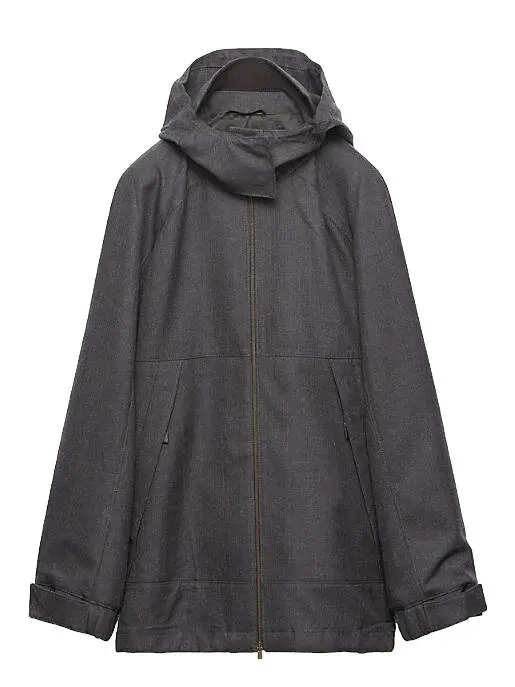 Prada Mélange Hopsack Wool Jacket - Grey