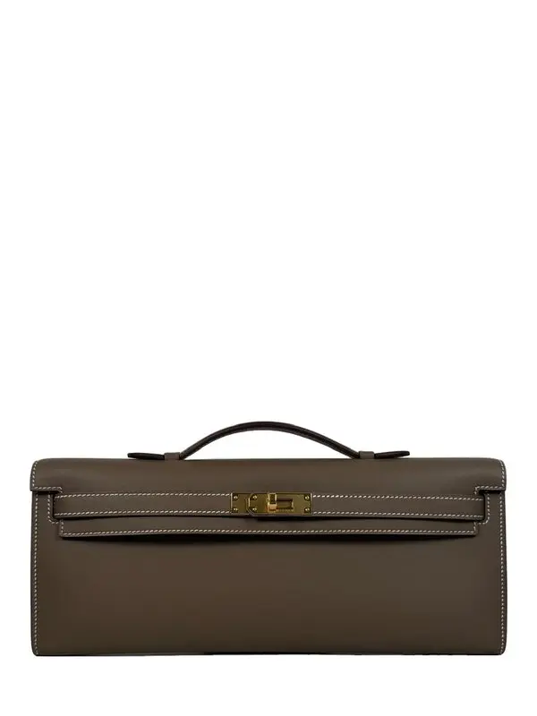 Hermès Kelly Etoupe Swift Gold Hardware - Brown