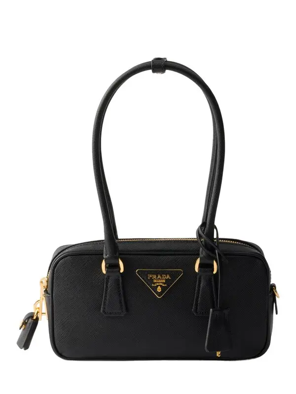 Prada Saffiano Leather Top-handle Mini-bag - Black