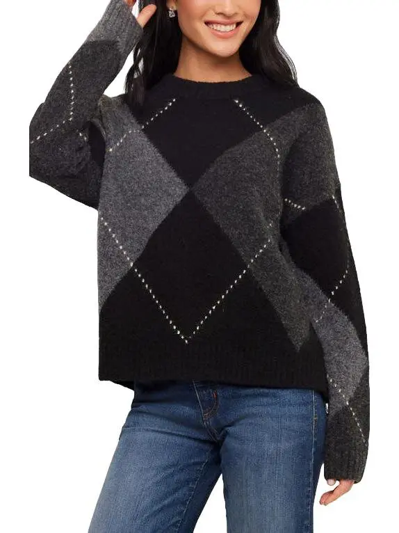 Karen Kane Argyle Sweater - Multi Color