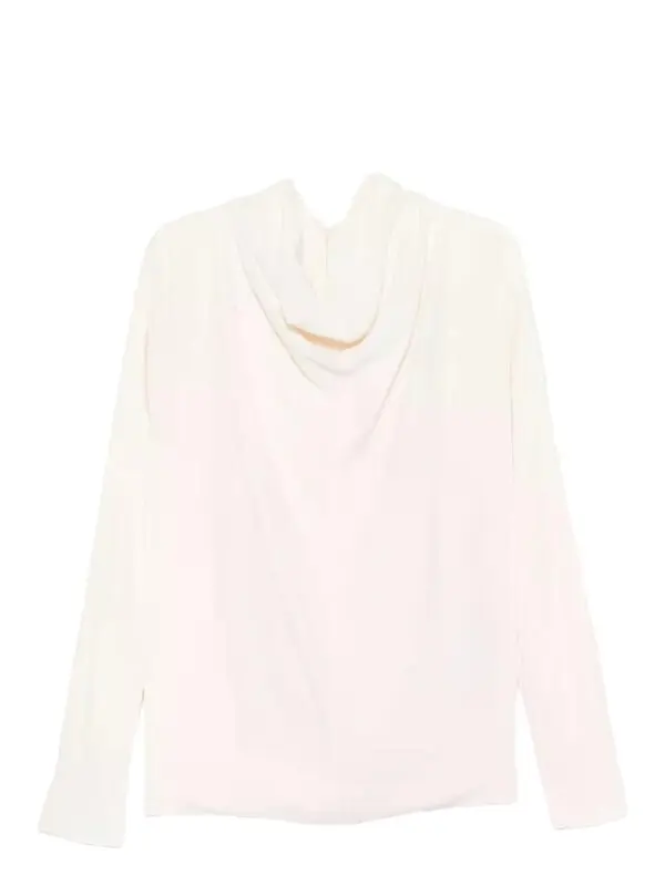 TOTEME Cowl-neck Draped Top - Neutrals