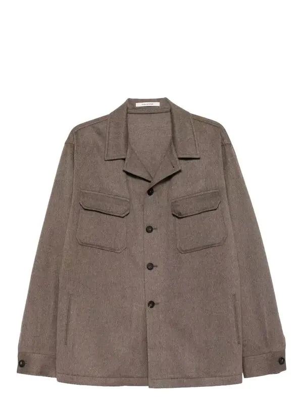Tagliatore Button-up Patch-pocket Coat - Brown