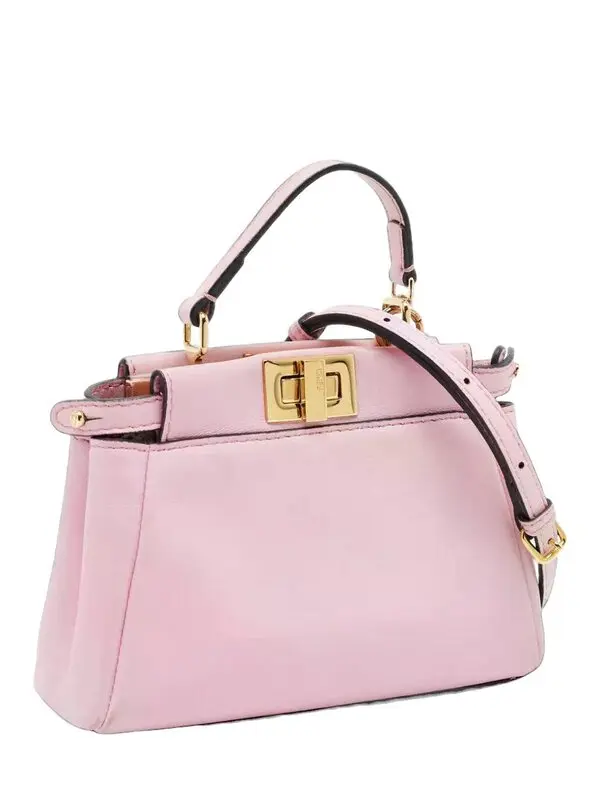 Fendi Peekaboo Micro Crossbody Bag - Pink