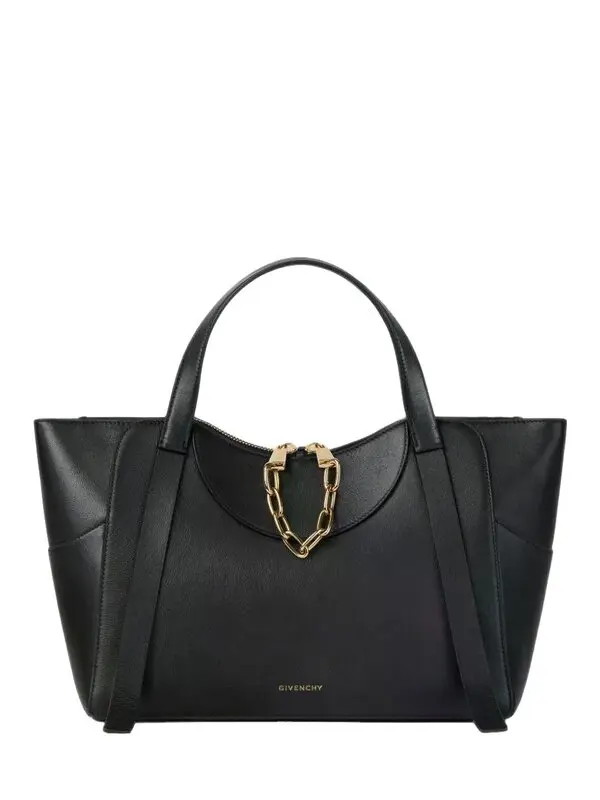 Givenchy Medium The Snatch Bag In Grained Leather - Black