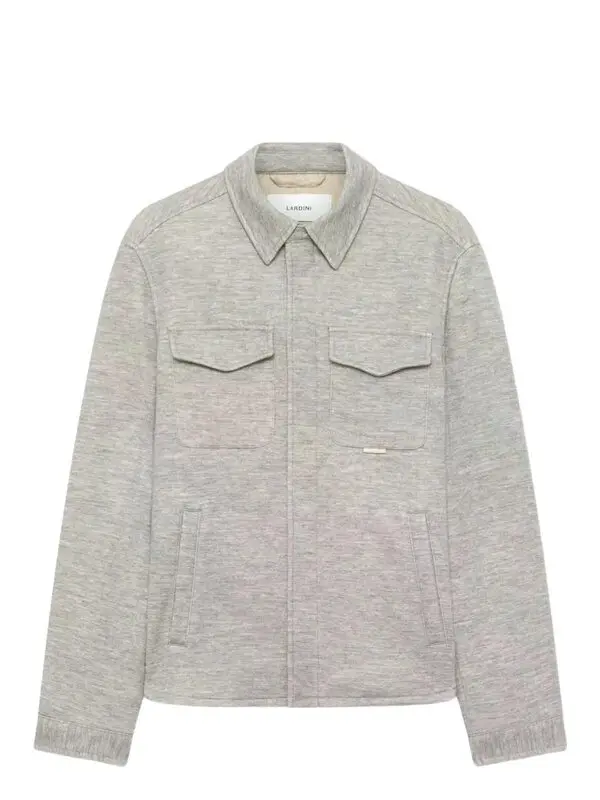 LARDINI Easy Wear Padded Shirt Jacket - Grey