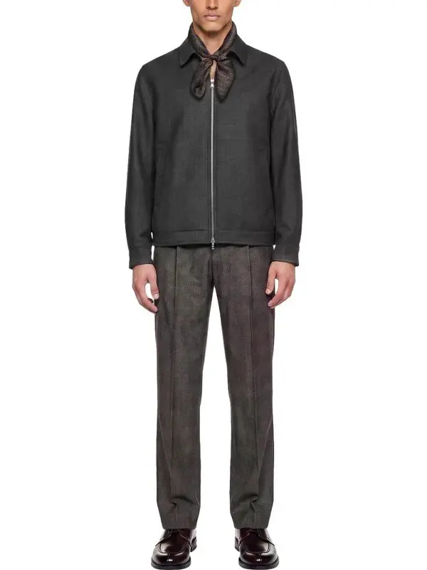 BRIGLIA 1949 Bill Zip-up Jacket - Grey