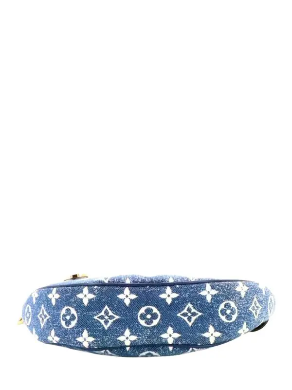 LOUIS VUITTON Loop Handbag Monogram Jacquard Denim Hobo Bag - Blue