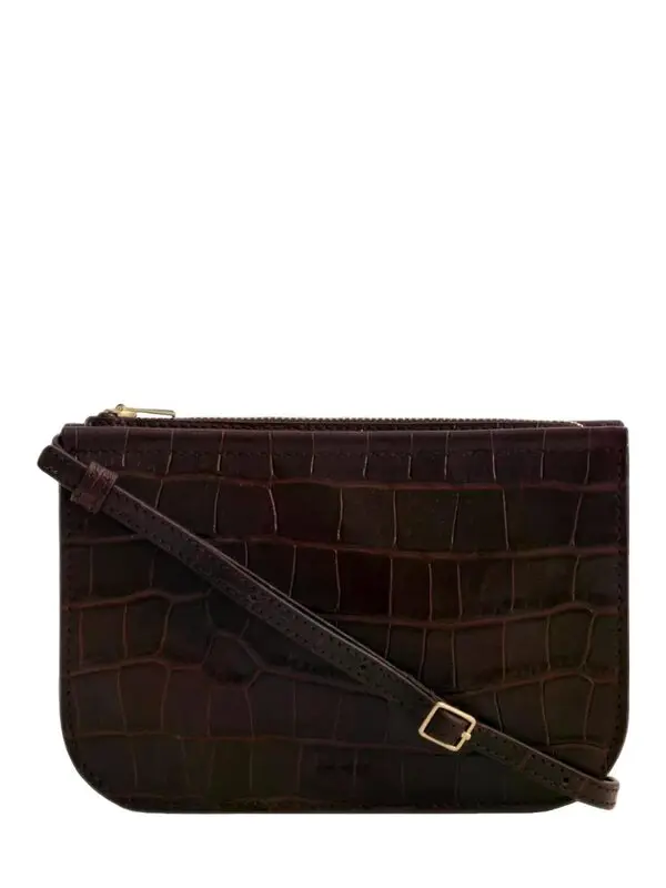 YU MEI Vi Leather Crossbody Bag - Red