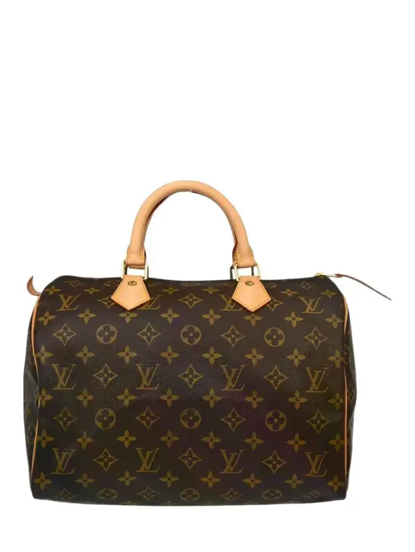 LOUIS VUITTON 2003 Monogram Speedy 30 Duffle Bag - Brown