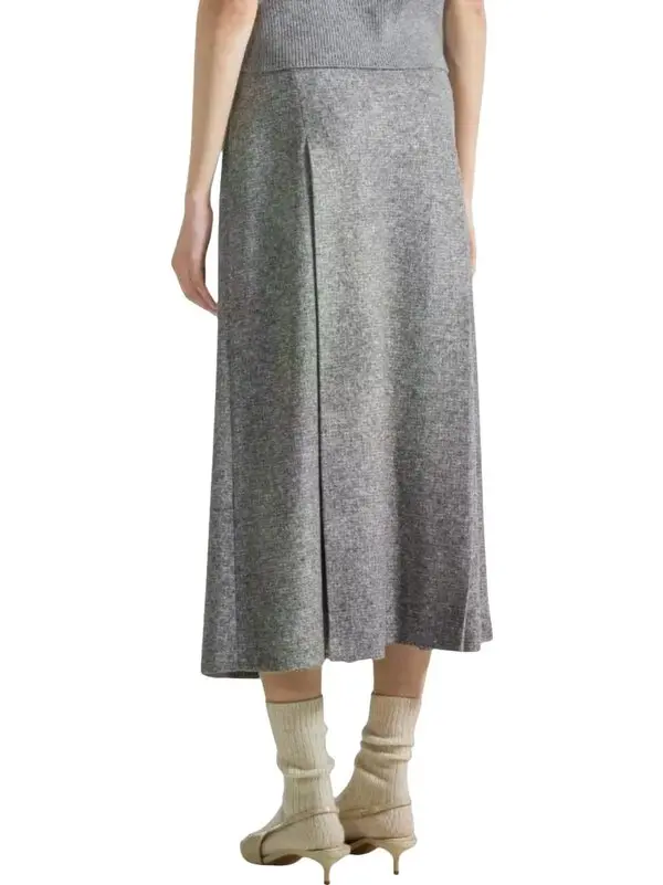 Seventy Pleated Midi Skirt - Grey