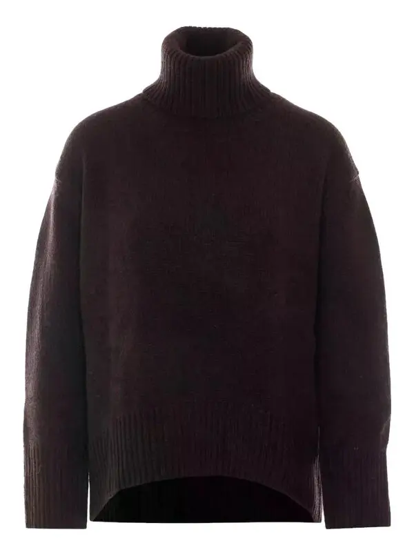 NOTSHY Audrey High-neck Cashmere Sweater - Brown