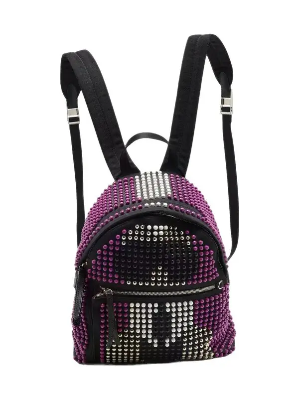 Fendi Karlito Studded Backpack - Black