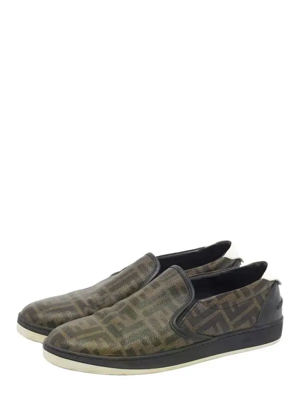Fendi Zucca Low-top Sneakers - Brown