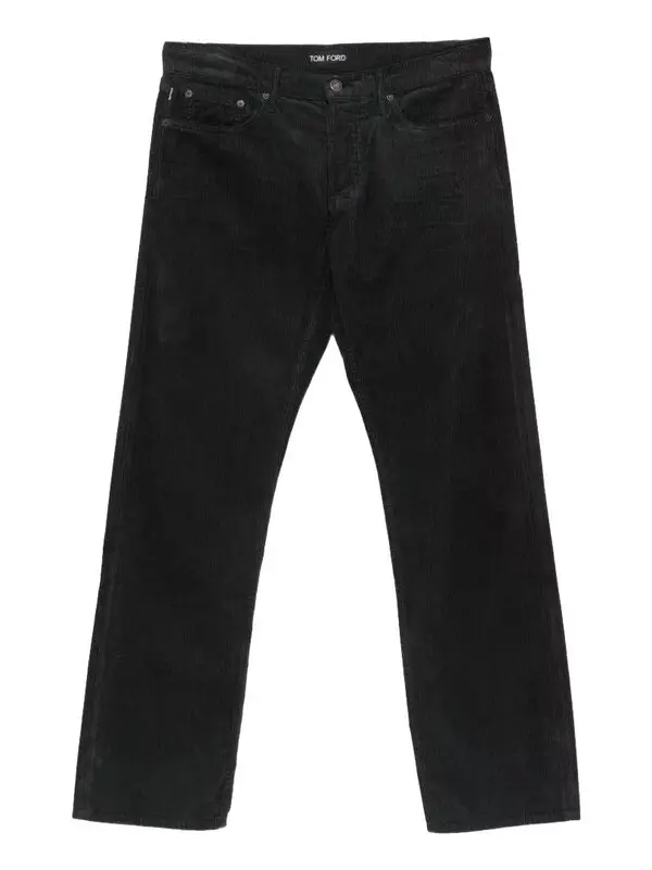 TOM FORD Corduroy Straight-leg Jeans - Grey