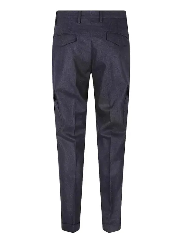 BARBA NAPOLI Virgin-wool Trousers - Blue