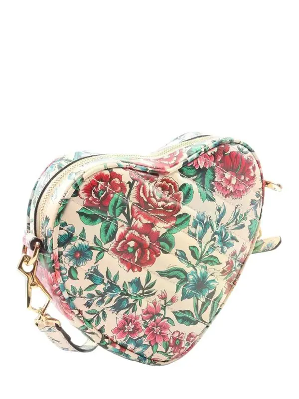 Gucci 2000s Gg Marmont Floral Shoulder Bag - Neutrals